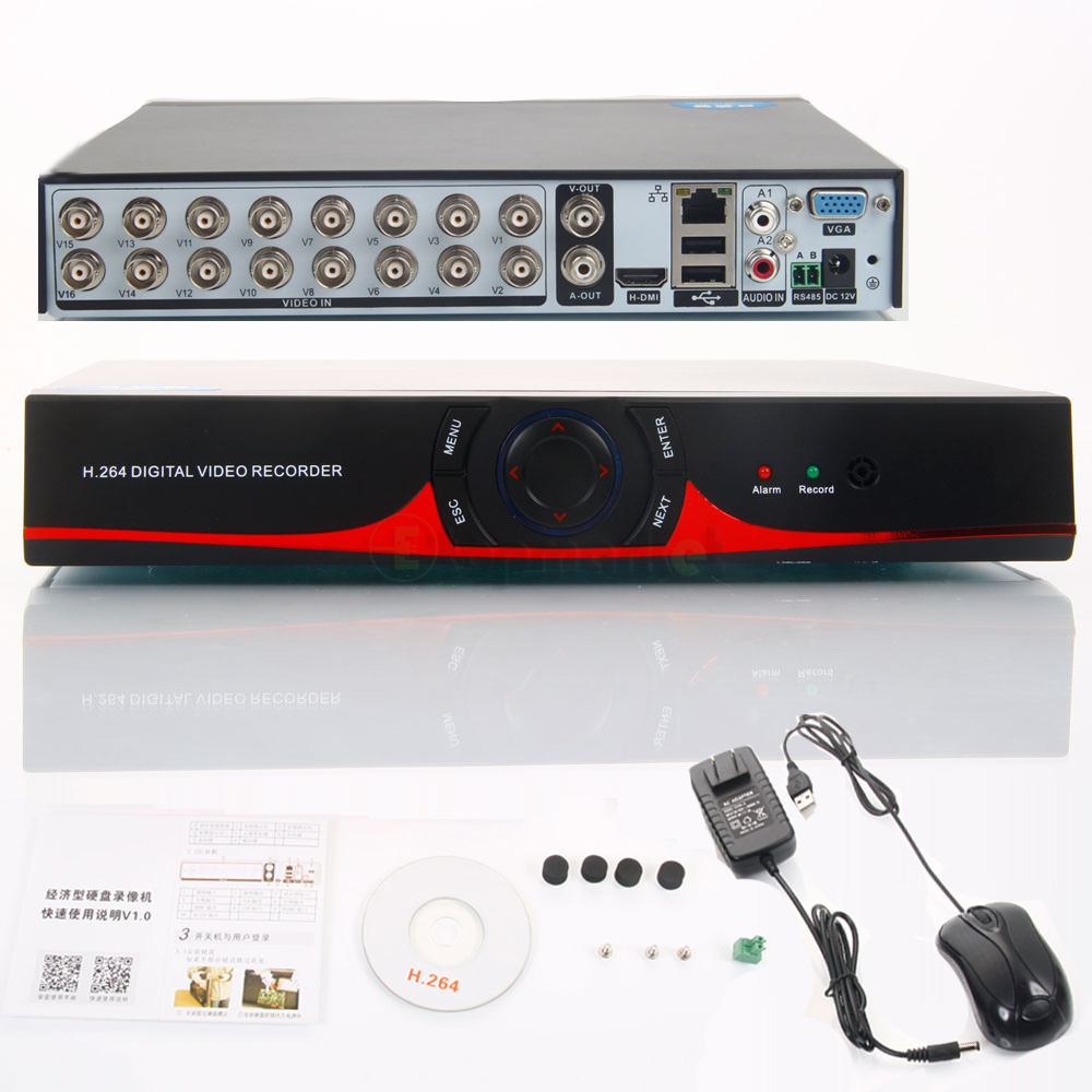 Surveillance 16CH BNC H.264 D1 HDMI DVR Video Cam for CCTV Home ...
